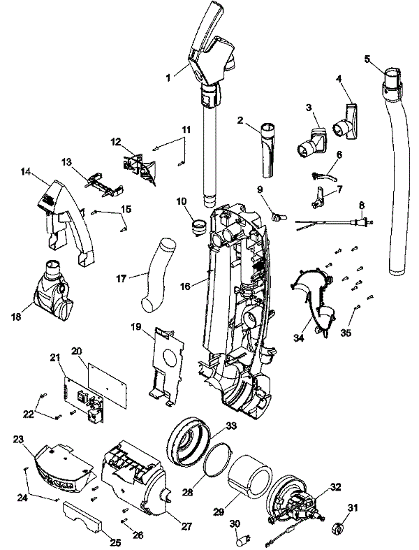 Hoover WindTunnel 2 Extra Reach Bagless Upright Vacuum U8351900