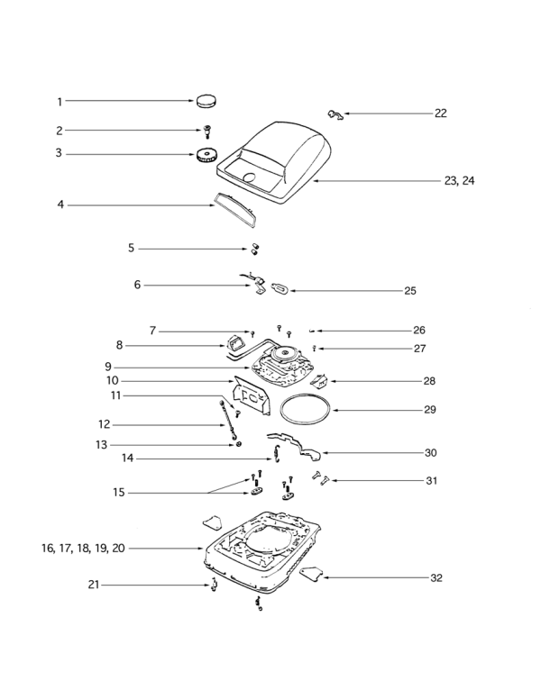 Sanitaire Vacuum Parts Diagram